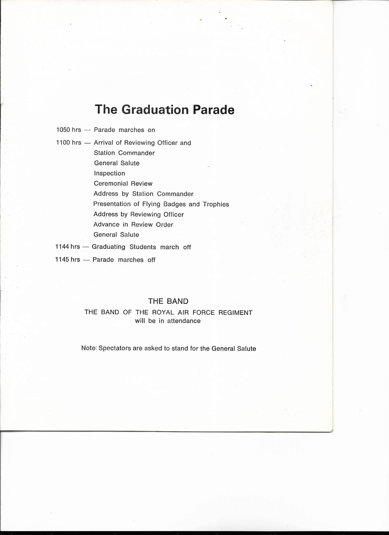 No 48 Air Eng Graduation – 22 Feb 74 – Royal Air Force Flight Engineer ...