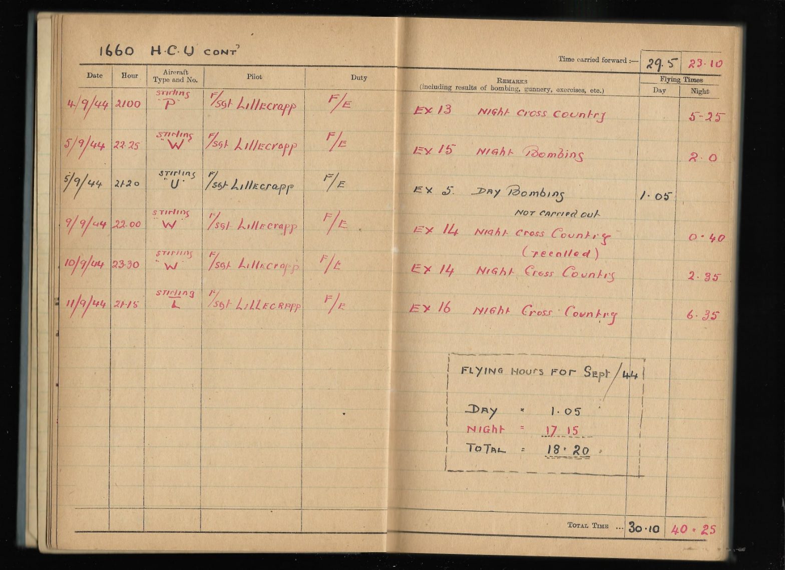 Sgt S C Webb, 467 Sqn RAAF, Lancasters – Royal Air Force Flight ...