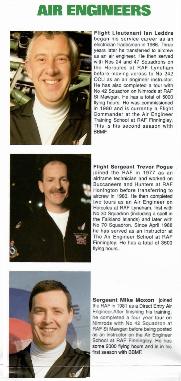 RAF Memorial Flight – Royal Air Force Flight Engineer & Air Engineer ...