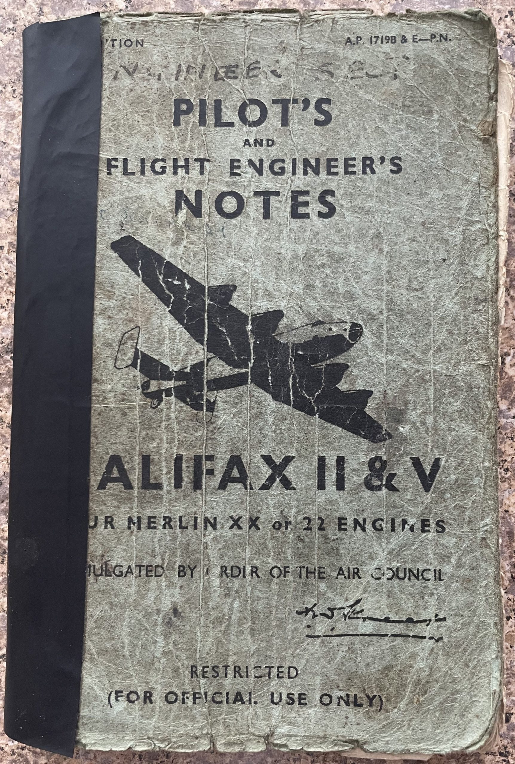 Handley Page Halifax – Royal Air Force Flight Engineer & Air Engineer ...